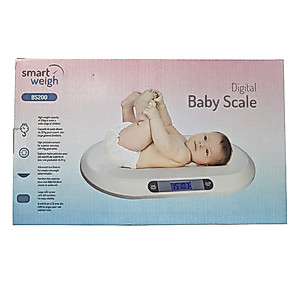 Smart Weigh Comfort Baby Scale, 44 Pound Capacity, 3 Weighing Modes, Accurate Digital Scale for Infants, Toddlers, and Babies