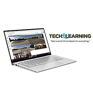 ASUS Chromebook Flip C434 2 in 1 Laptop, 14" Touchscreen FHD 4-Way NanoEdge Display, Intel Core M3-8100Y Processor, 4GB RAM, 32GB eMMC Storage, Backlit Keyboard, Silver, Chrome OS, C434TA-DH342T