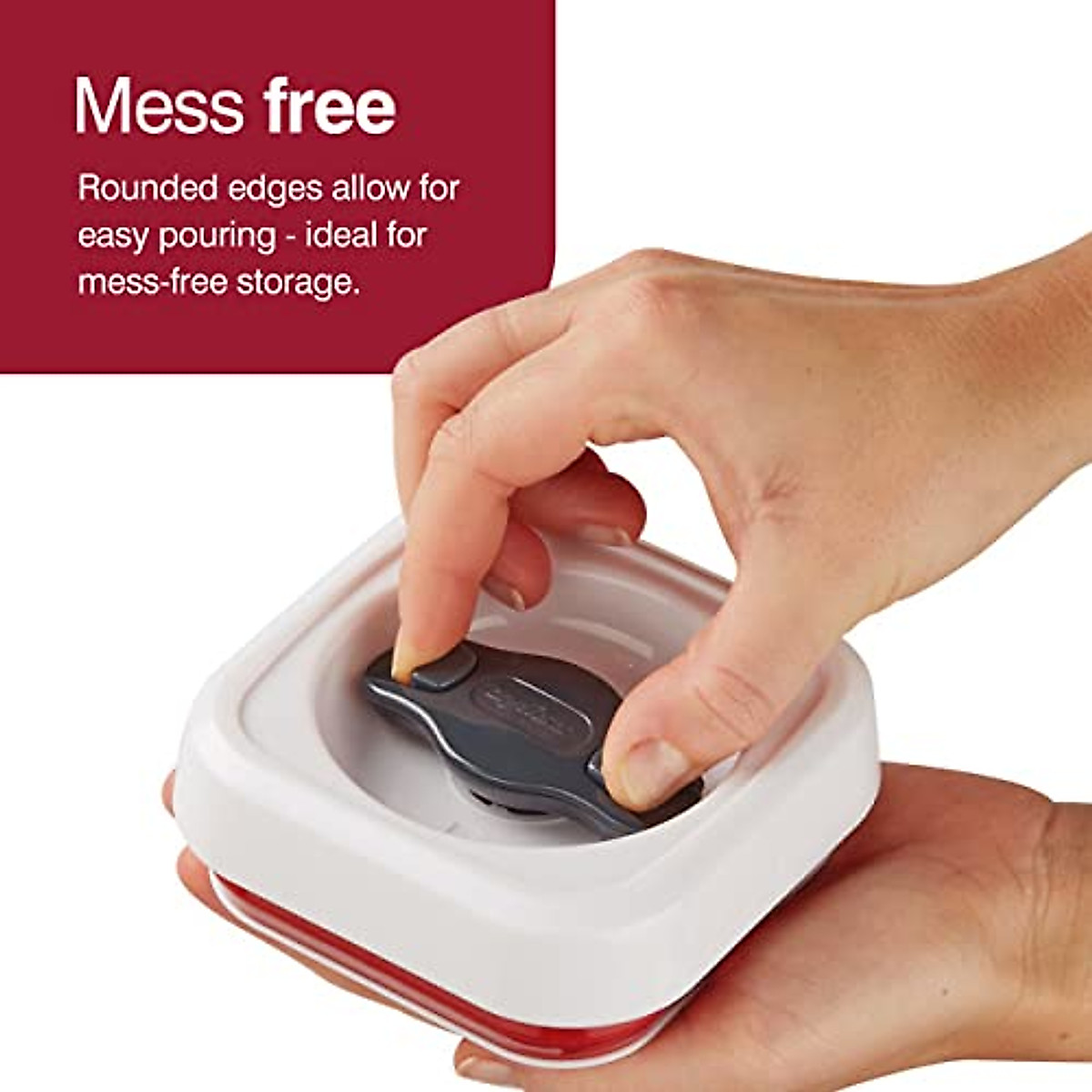 Zyliss Twist & Seal 33 oz. Storage Container - Airtight Food Storage Container - Coffee, Sugar, Cereal, Flour, Pasta and Snack Containers - BPA-Free Food Storage - 33 ounces (1.1qt)