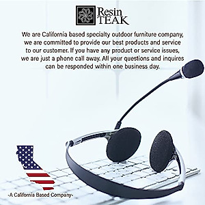 RESINTEAK Adirondack Chair, All Weather Resistant, HDPE Poly Lumber, Comfortable Patio Furniture, Premium Quality, Outdoor Plastic Adirondack Chairs, New Tradition Collection (Gray