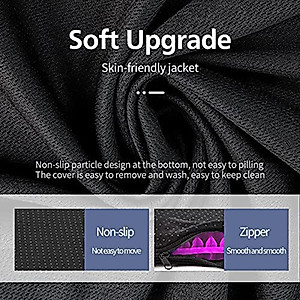 Super Large & Thick Gel Seat Cushion for Long Sitting Pressure Relief - Non-Slip Gel Chair Cushion for Back, Sciatica, Tailbone Pain Relief - Seat Cushion for Office Desk Chair, Car Seat, Wheelchair