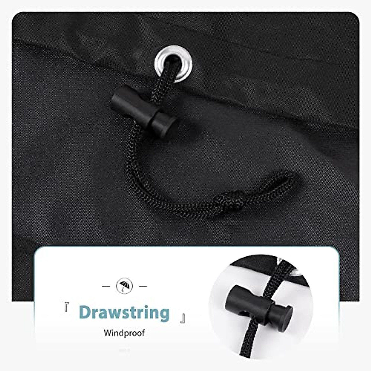 SHINESTAR Waterproof Small Round Grill Cover - Fits George Foreman, Techwood, Cuisinart, Homewell Electric Grills, Weber Jumbo Joe Charcoal Grill and More - 19.2" Diameter x 17.6" Height