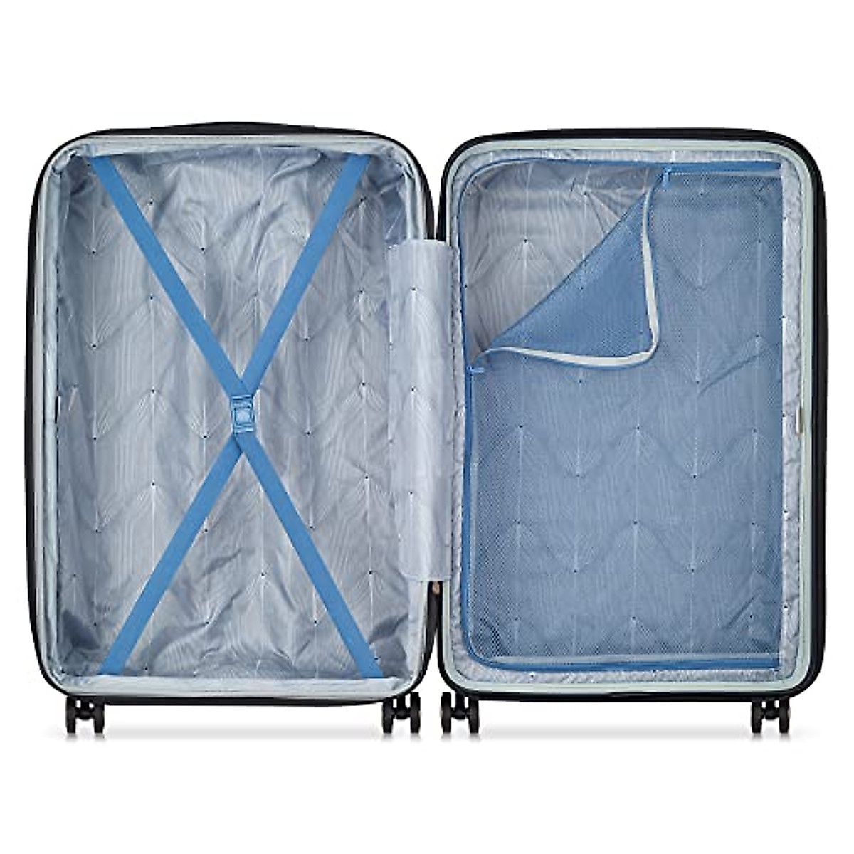 DELSEY Paris Cruise 3.0 Hardside Expandable Luggage with Spinner Wheels, Plum, Checked-Large 28 Inch