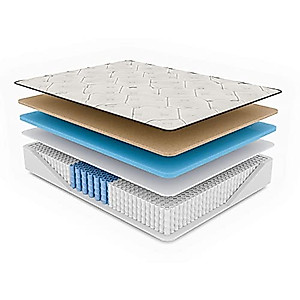 LightTouch Copper Infusion Hybrid EuroTop Mattress 14-inch, Queen, Firm