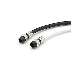 THE CIMPLE CO 50' Feet, Black RG6 Coaxial Cable with Rubber booted - Weather Proof Indoor/Outdoor Rated Connectors, F81 / RF, Digital Coax for CATV, Antenna, Internet, Satellite, and More