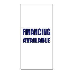 Financing Available Promotion Business Decal Sticker Retail Store Sign 8"
