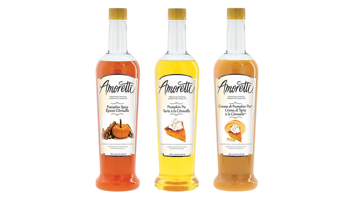 Amoretti Pumpkin Syrup 3-Pack for Fall & All Year | Natural Flavors