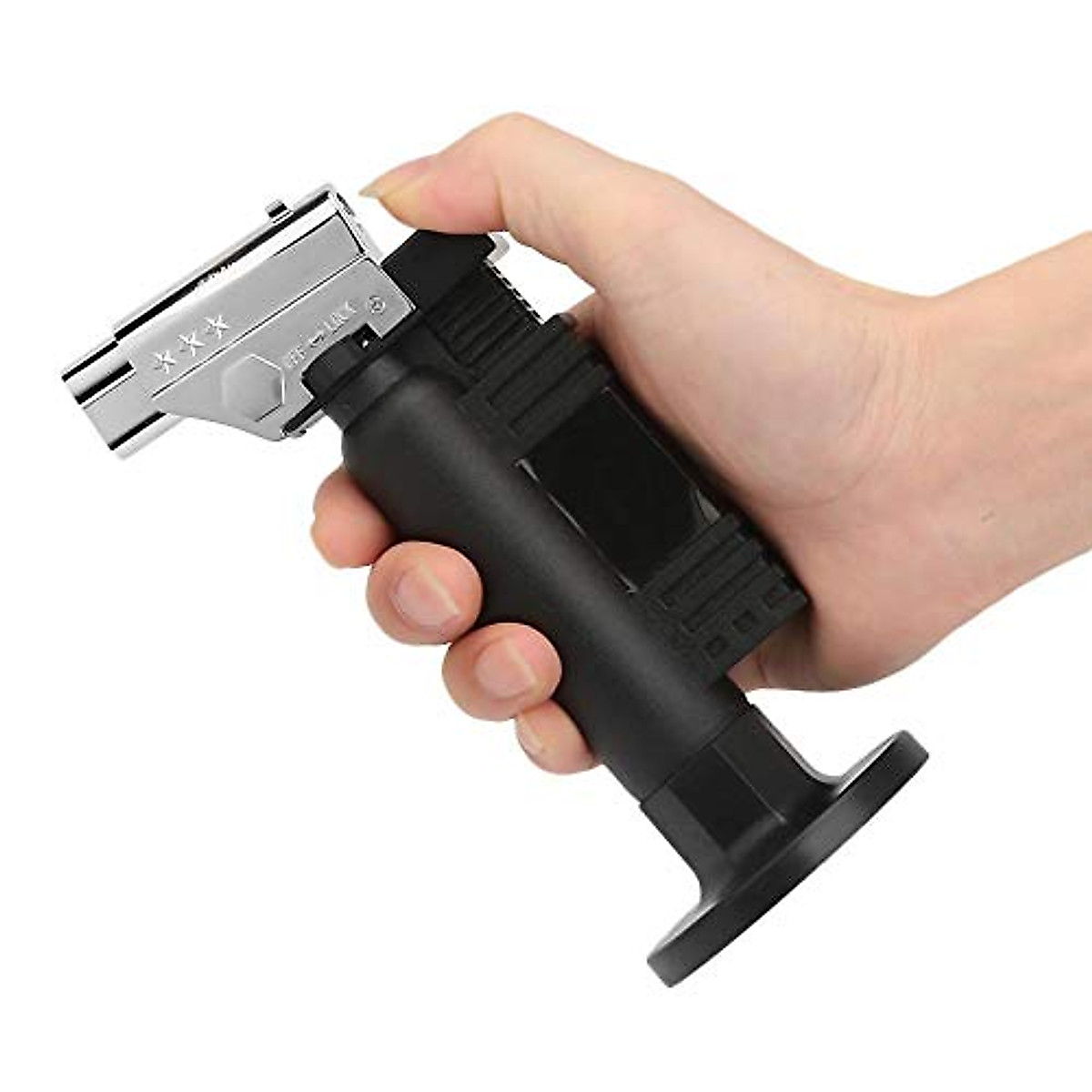 Flame Butane Gas Burner Torch, 6.3 inch Ignition Soldering Welder 1300℃/2500℉Lab Equipment, Elctronic and Metal Welding Tool