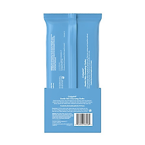 Cetaphil Face and Body Wipes, Gentle Skin Cleansing Cloths, Mother's Day Gifts, 25 Count (Pack of 3), for Dry, Sensitive Skin, Flip Top Closure, Great for the Gym, Hypoallergenic, Fragrance Free