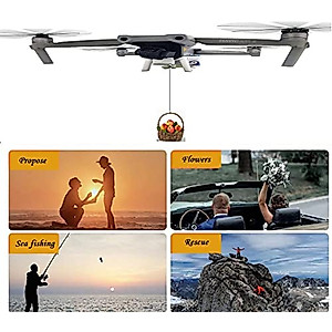 TORTOISE Payload Delivery Airdrop Transport Device Fishing Bait Line Throwing Drone Toy/Search &Rescue For Dji Mavic Air 2/2s Quadrotor Drone Drop Release Accessories