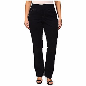 Jag Jeans Women's Plus Size Peri Pull On Straight Leg Jean, After Midnight, 14W