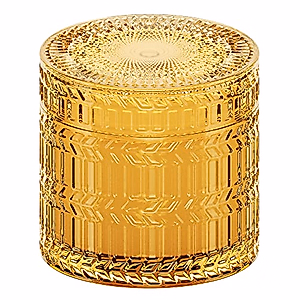 Hidden Label Wild Warm Vanilla Scented Candles, Crackling Wood Wick Soy Candles, Muse Collection 7.4oz Glass Jar Decorative Candles, Candles Gifts for Women