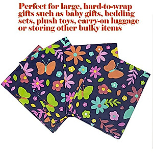 WISHOPE 3 Pieces 48" Jumbo Plastic Gift Wrapping Bags Extra Large Gift Sack Giant Goody Bags XL Present Bags for Baby Shower New Parents Birthday Wedding Christmas