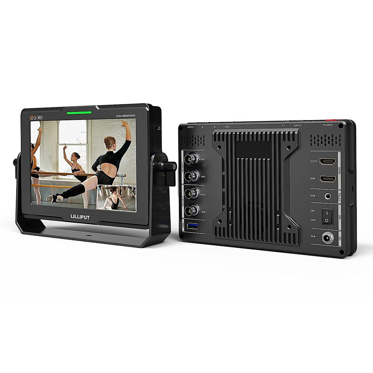LILLIPUT 7" Q7-12G 7inch 2000nits 12G-SDI Ultra Brightness On-Camera Monitor-12G-SDI x 2 HDMI 2.0 x 1 Tally Output 12G-SDI x 2 HDMI 2.0 x 1 HDR 3D-LUT Waveform Level Meter Vector Scope