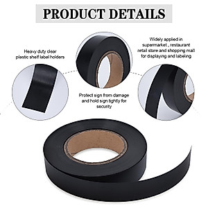 SoeKoa Gondola Shelving Vinyl Insert, Decorative Hanging Basket Shelf Vinyl Insert, Decorative Store Supermarket Snack Bar Shelf Insert Cuttable, 1.18 in Wide, 130 Feet Total Length