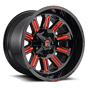 FUEL Hardline NLQ-Gloss MIL RED Wheel with Painted (20 x 8. inches /5 x 114 mm, -18 mm Offset)
