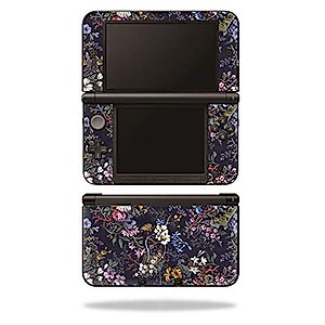 MightySkins Skin Compatible with Nintendo 3DS XL - Midnight Blossom | Protective, Durable, and Unique Vinyl Decal wrap Cover | Easy to Apply, Remove, and Change Styles | Made in The USA