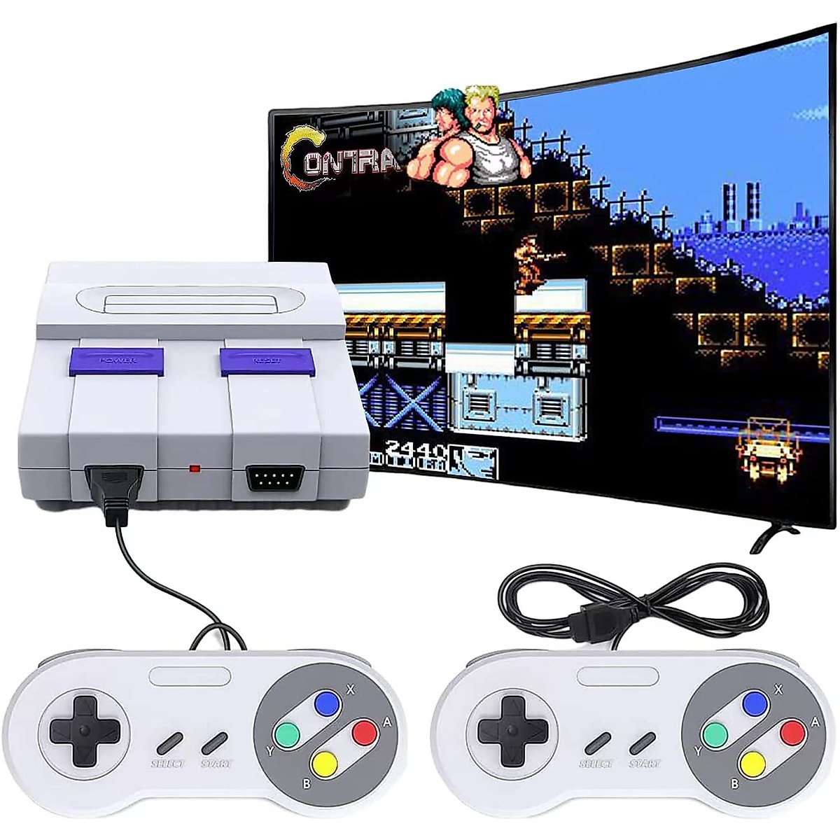 Super Retro Game Console Classic Mini HDMI System with Built in 821 Old School Video Games, Super Classic Edition System, Plug and Play
