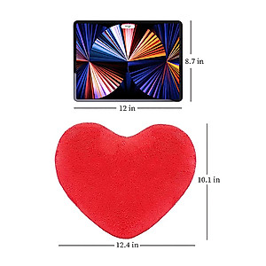 sunyou Cute Plush Red Heart Pillow Cushion Toy Throw Pillows Gift for Kid Friends/Children/Girl/Valentine's Day Fit for Living Room/Bed Room/Dining Room/Office and Sofa/Cars/Chairs (Heart)