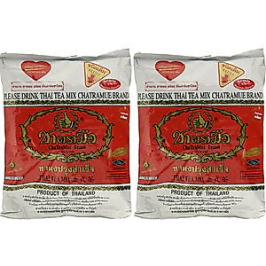 Number-One ChaTraMue Original Thai Iced Tea Mix 400g Bag, Pack of 2