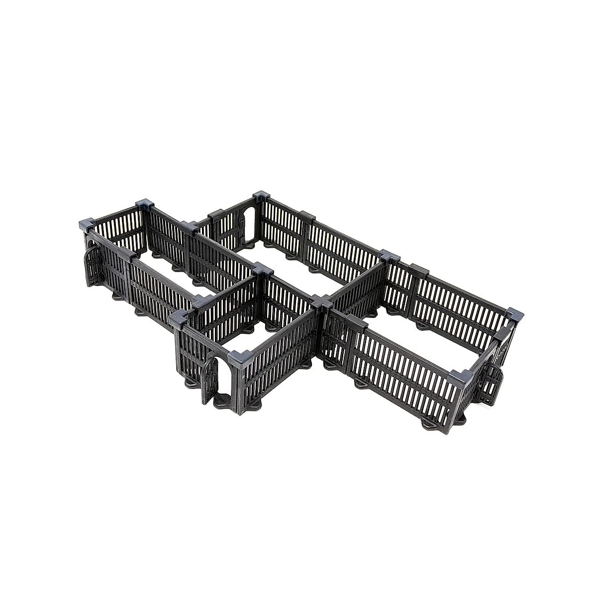 Jail Cells Kit - Mini Dungeon Castle Cavern Terrain for RPGs, Dungeons & Dragons (DND), Pathfinder, War Gaming, and More! by DCD (24+pcs, 0.6sqft, 4rooms)