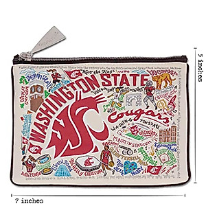 Catstudio Washington State University Zip Pouch | Use as Wallet, Clutch, Handbag or Makeup Bag