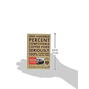 Boyd's Coffee Organic Red Wagon Coffee - Dark Roast - Single serve pods (72 Count)