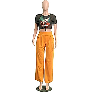 FlekmanArt Womens High Waisted Pants 2 Piece Rompers for Teens 20x Jeans Men Menswear Trousers Ladies White Trousers