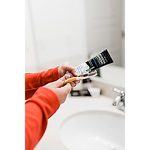 EcoFam Earth Friendly Compostable Adult Manual Toothbrushes - Silver Infused Soft Bristle Toothbrush (4 Pack)