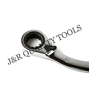 VCT 4pc SAE Ratcheting Double End Half Moon Reversible Wrench Set 3/8" - 7/8"