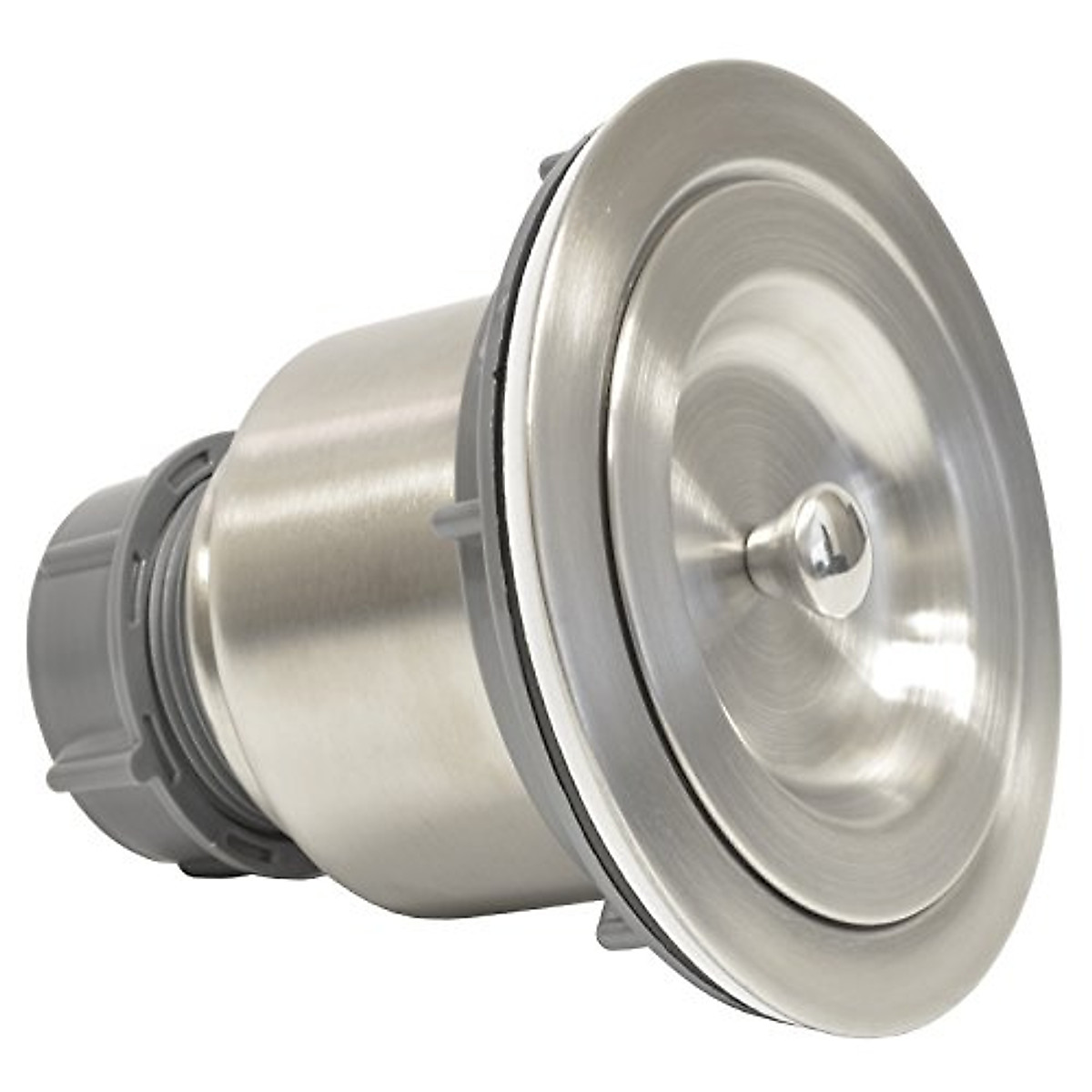 Coflex Extra Deep Cup Sink Basket Strainer with Sealing Lid, 304 Stainless Steel, Brushed Nickel Finish