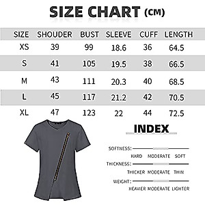 niaahinn Scrubs Top V-Neck with Zipper for Women Originals Women's Mecical Uniform Top (Grey,L,Large)