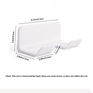 JCYUANI Hair Dryer Holder Wall Mounted Hair Dryer Rack Adhesive Blow Dryer Holder Bathroom Organizer Rack Holder Fit for Most Hair Dryers White