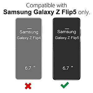 oakxco for Samsung Galaxy Z Flip 5 Phone Case Liquid Silicone Grip, Cute Thin Slim Soft Rubber TPU Plain Smooth Gel Cover for Women Girl Aesthetic Design, Matte Solid Protective & Shockproof, Black