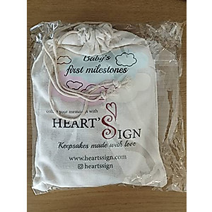 Heart's Sign 24 Designs Monthly Baby Milestone Cards - Baby Monthly Milestone Wood Discs | Baby Months Signs | Baby Milestone Discs | Baby Photo Props