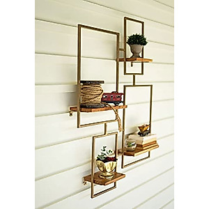 Kalalou NJH2069 Wall Unit with 4 Shelves, See Image