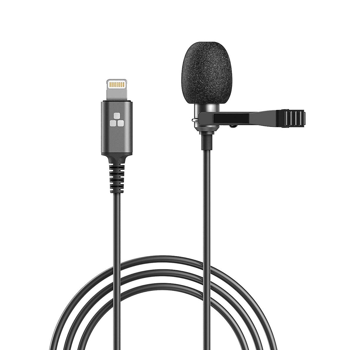 GALVANOX USB-C Microphone, Clip On Lavalier Omnidirectional Mic (Lightning)