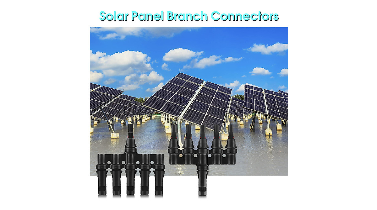 PAEKQ Solar Panel Connectors - 1 Male to 5 Female