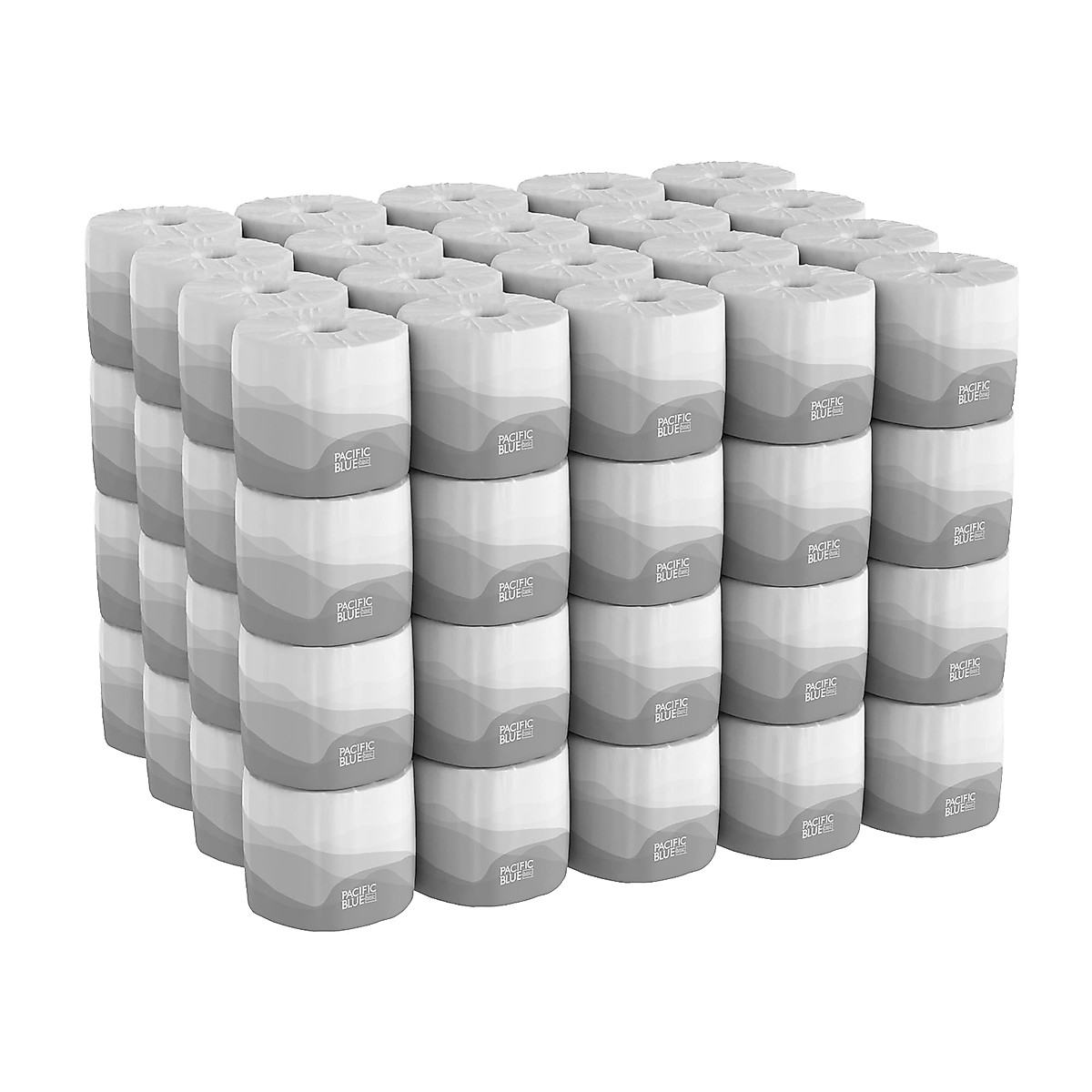 Pacific Blue Basic 2-Ply Embossed Toilet Paper (previously branded Envision), 19885, 550 Sheets Per Roll, 80 Rolls Per Case