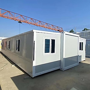 Expandable Prefabricated 20ft Office Folding Container House Perfect for Construction Sites, Emergency Shelters, and Recreational Living