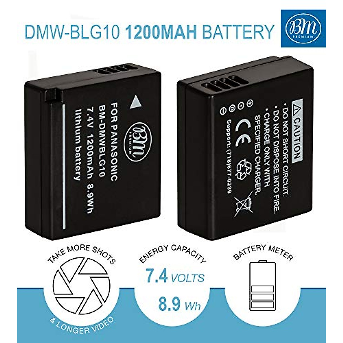 BM 2 Pack DMW-BLG10 Batteries and Dual Battery Charger for Panasonic Lumix DC-G100 DC-ZS80 DC-GX9 DC-LX100 II DC-ZS200 DC-ZS70 DMC-GX80 DMC-GX85 DMC-ZS60 DMC-ZS100 DMC-GF6 DMC-GX7K DMC-LX100K Cameras