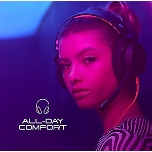 Skullcandy SLYR Multi-Platform Over-Ear Wired Gaming Headset, Works with Xbox Playstation and PC - Blue