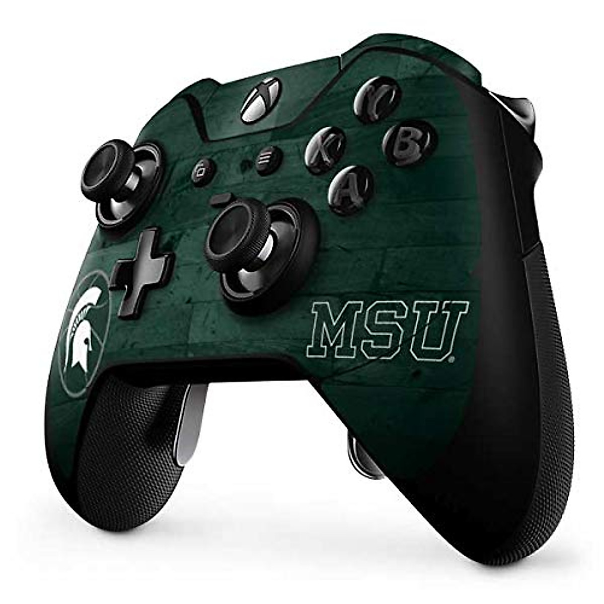 Skinit Decal Gaming Skin compatible with Xbox One Elite Controller - Officially Licensed College Michigan State Basketball Courtside Design