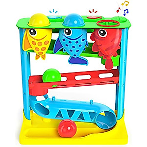 Move2Play, Feed The Fish, Interactive Toy for 1+ Year Olds, 6 to 12 Months, Baby Toy, 1 Year Old Birthday Gift For Boys & Girls, 9-12 Months, 6 7 8 9 10 12+ Months