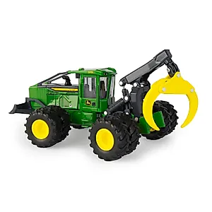 John Deere 9L-II Grapple Skidder Tractor Toy in 1:50 Scale - Authentic Die-Cast Metal Replica - Collectible Farm Toys for Unisex Adults Ages 14 Years and Up