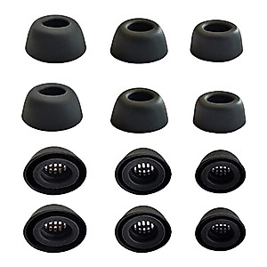 Luckvan Earbuds Tips for Jabra Elite 85t Ear Tips Replacement for Jabra 85t True Wireless Earbuds, Black