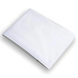 HLC White Cloth Garment Rack Cover Large PEVA Translucent Clothing Dustproof Cover Home Bedroom Clothing Rack Protective Cover With 2 Durable Zipper,52''