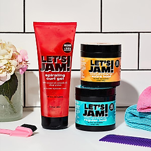 SoftSheen-Carson Let's Jam! Shining and Conditioning Hair Gel by Dark and Lovely, Extra Hold, All Hair Types, Styling Gel Great for Braiding, Twisting & Smooth Edges, Extra Hold, 4.4 oz