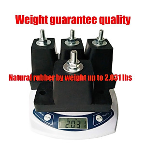 Air Conditioner Mounting Rubber Pads Bracket Use for outdoor units Mini split & HVAC & Central Air Conditioner Condensers | Machine Shock Absorber Bracket(Pack of 4)