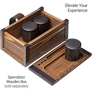 Authentic Glass Storage Jars, 165ml, 3 Pack Air Tight Glass Containers, Durable Metal Lids, UV Blocking and Airproof Jar to Keep Herbs and Spices